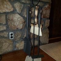 Fireplace / Box Stove Combo Ember & Ash Rake, Custom Length, Made by a ...