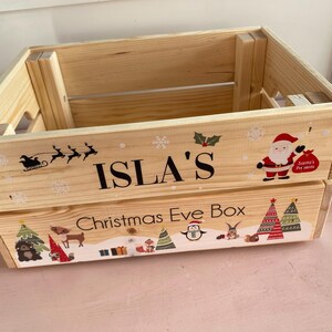 Personalised Wooden Arts & Crafts Box for Kids BOY GIRL Childrens Crate ...