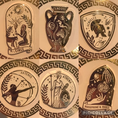 Greek Mythology Enamel Pin Set Greek Myth Collection Book Pin Badge ...