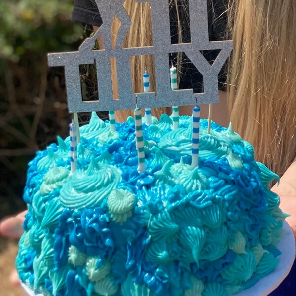 Customisable Rowing Birthday Cake Topper Elegant Personalised ...