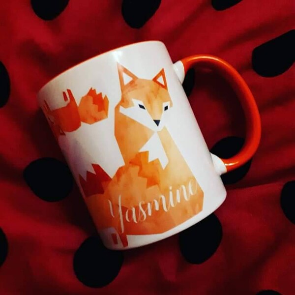 Watercolour Fox Mug Coffee Mug Cute Coffee Mug Woodland Ceramic 11oz ...