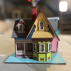 Wood Model Kit of up House 3D Puzzle - Etsy