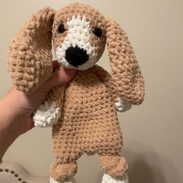 Puppy Snuggler Crochet Pattern. Dog Knotted Lovey Crochet Pattern ...