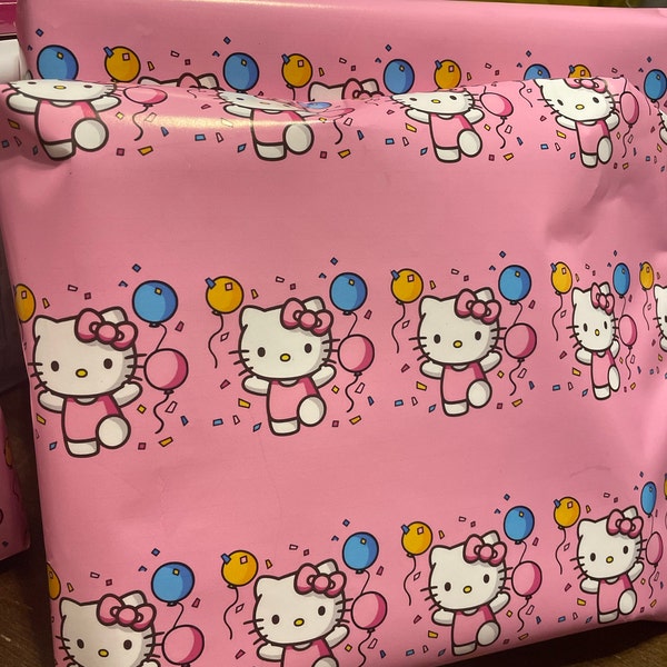 My Mel & Hello Kitty Birthday Wrapping Paper - Etsy