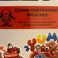 Weirdcore Lab Warning Stickers - Cursed and Ominous Labels - Durable ...