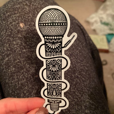Microphone Sticker WATERPROOF - Etsy