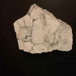 Large Natural Rough White Howlite Stone Over 1/2 Pound Healing Crystals ...