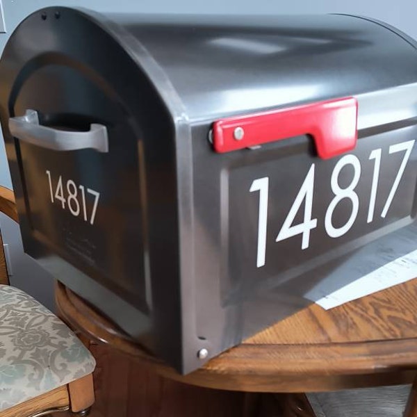 Custom Reflective Mailbox Number Decals (2 Pack) - Etsy