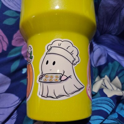 BRB Getting Iced Coffee Alien Iced Cofee Run Vinyl Sticker Waterbottle ...