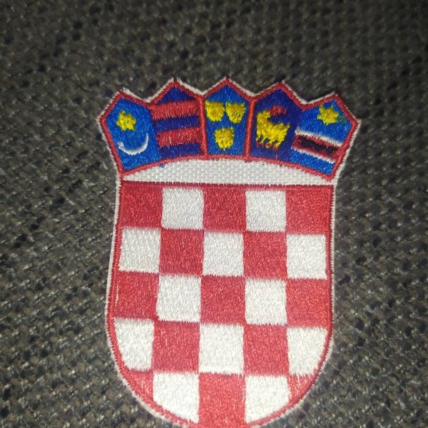 Patch Flag Coat of Arms Shield Emblem Country Embroidered Badge Croatia - Etsy