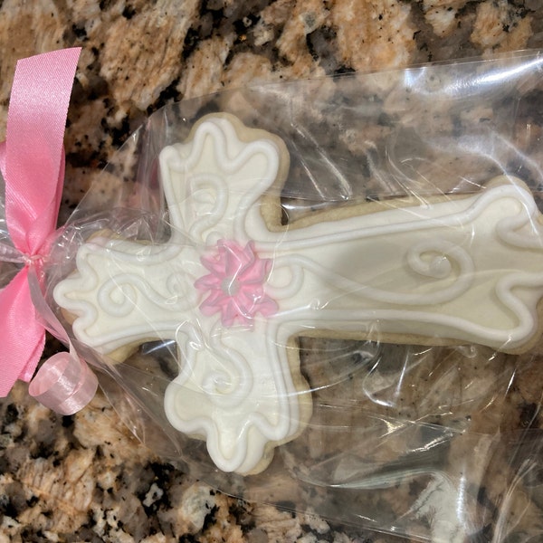 12 Decorated Cross Cookies - Etsy