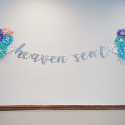 Heaven Sent Banner Baptism Banner Christening Banner 1st - Etsy