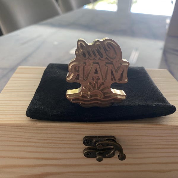 Personalized Ice Cube Stamp,custom Ice Plate,brass Stamp Plate Ice ...