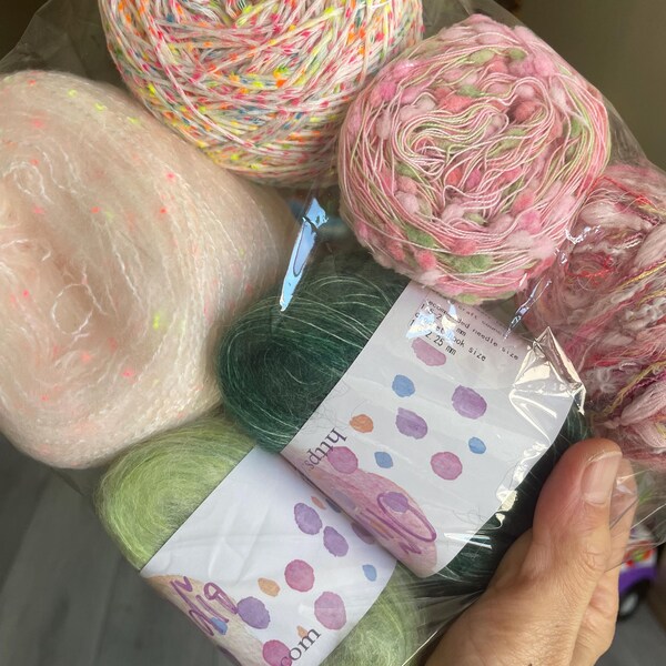 Ianthe-novelty Yarn 50gr/fiber Samples Scrapbooking, Weaving, Mixed ...