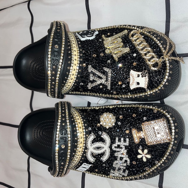 Custom Bling Crocs (adult- Simple Bling) - Etsy