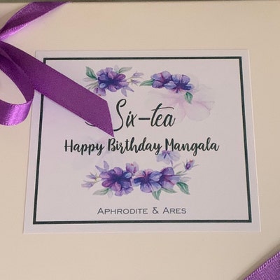 Personalised Tea Bags With Your Thoughtful Messages Keepsake Tin Eco ...