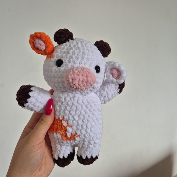 2 in 1 Cow Plushie Crochet Pattern | Peach Cow and Avocado Cow ...