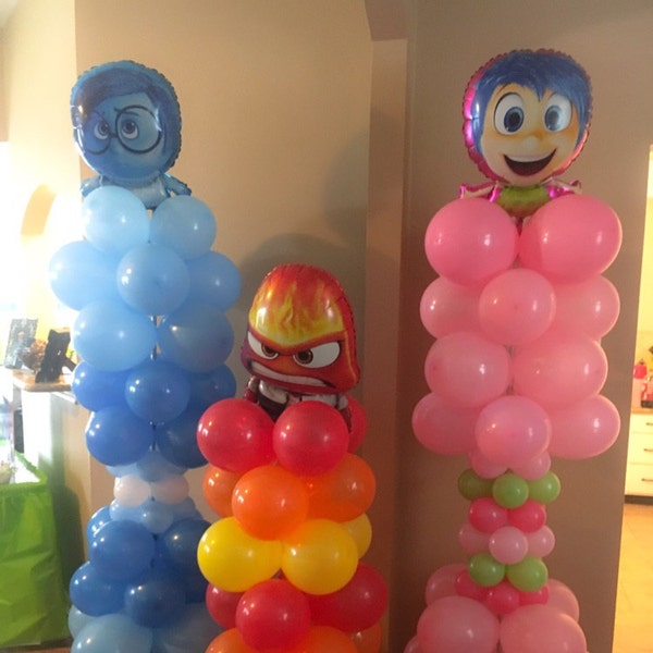 Balloons - HUGE Cartoon Inside Out Balloon Joy Sadness Anger Pixar ...