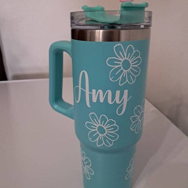 Stanley Cup Stickers, Flowers Decals Sheets, Decals for Tumblers, Yeti ...