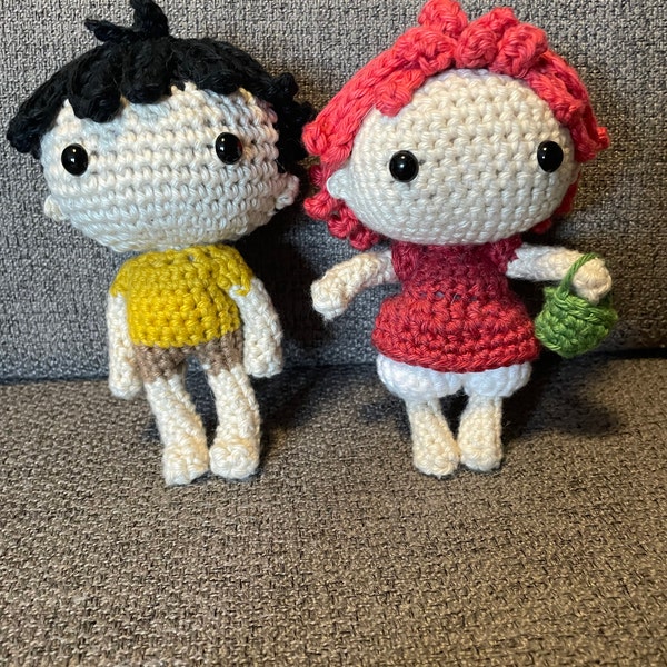 PDF: Ponyo & Sosuke Amigurumi - Crochet Pattern by Crochelandia - Etsy