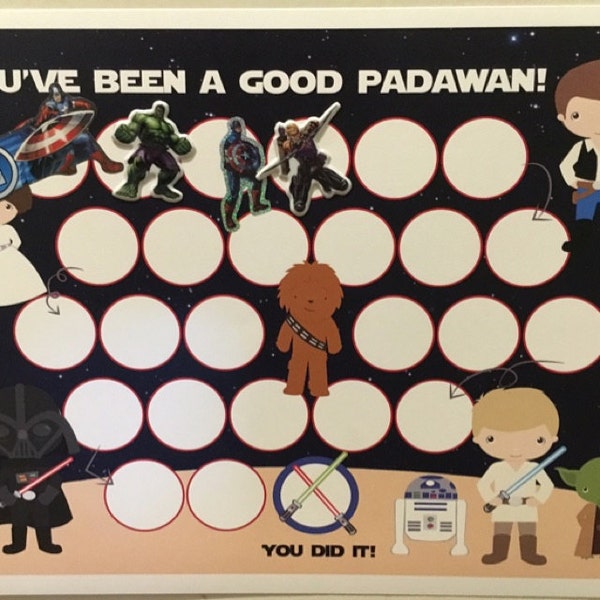 Reward Chart -star Wars Reward Chart - Printable - Instant Download ...
