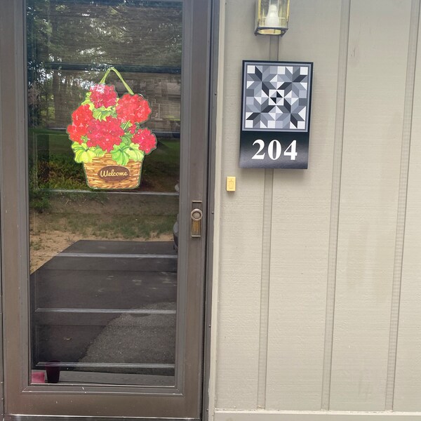 Barn Quilt Address Number Sign - Premium Quality, Choose Any of Our ...