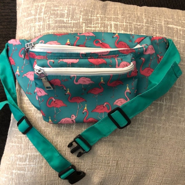 Fun Fanny Pack Fanny Packs for Women Flamingo Fanny Pack Blue, Pink Bum ...