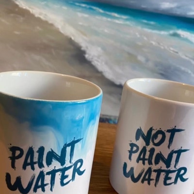 Paint Water & Not Paint Water Pots Brushes Pot Funny Gift for Painters ...