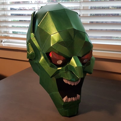 GREEN GOBLIN MASK - Etsy