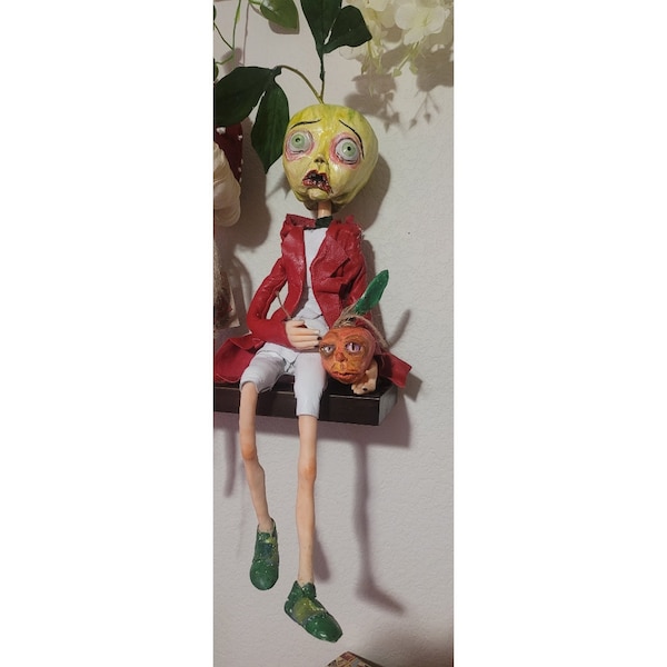 Lemur Doll, Handmade Clay Lemur Doll, Art Doll, Lemur Funny Doll, Funny ...