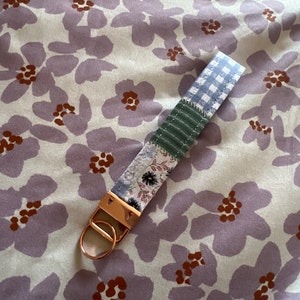 Patchwork Keychain Wristlet - Etsy
