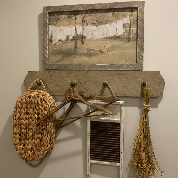Farmhouse Primitive Tombstone Peg Rack Board - Etsy