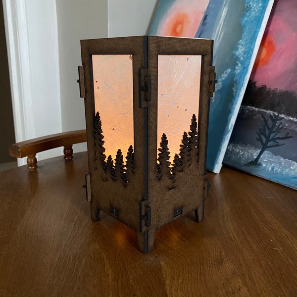 Tea Light Lantern, Flat-pack Kit - "traditional" - Etsy