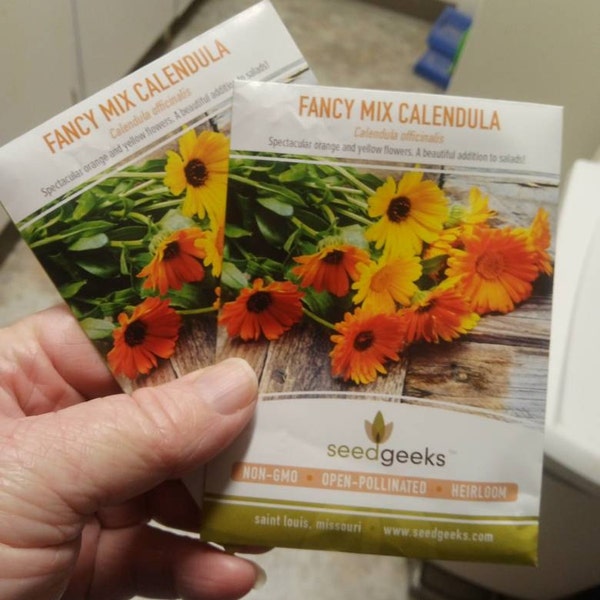 Calendula Officinalis, Fancy Mix Heirloom Seeds, Flower Seeds - Etsy