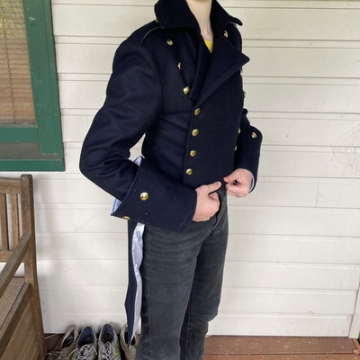 Mens Navy Blue Colonial Military Uniform Jacketmens Hussar - Etsy Canada