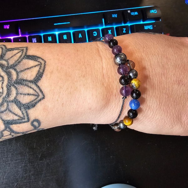 Empath Protection | Kyanite + Black Tourmaline + Tiger Eye + Hematite ... Empath Protection | Kyanite + Black Tourmaline + Tiger Eye + Hematite ...