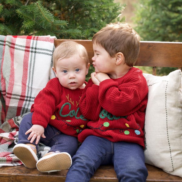 Personalized Christmas Sweater for Baby and Toddler, Baby Toddler ...