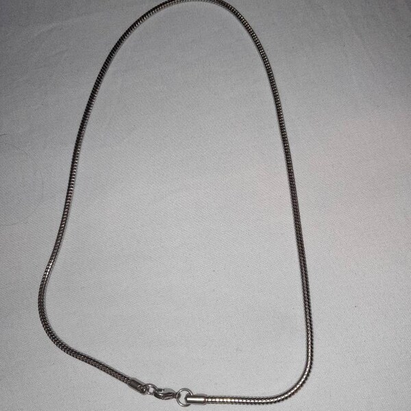 3mm Silver Snake Chain Necklace, Mens Silver Snake Chain, Silver Chains ...