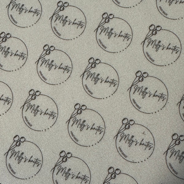 Custom Logo Square Fabric Labels, Organic Cotton Sew-on Clothing Tags ...