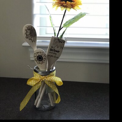 Farm Sweet Farm Spoon Set Farmhouse Wood Burned Spoon Set - Etsy