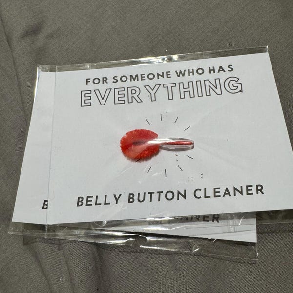 Red Belly Button Lint Brush Gag Gift Stocking Stuffer | Belly Button ...