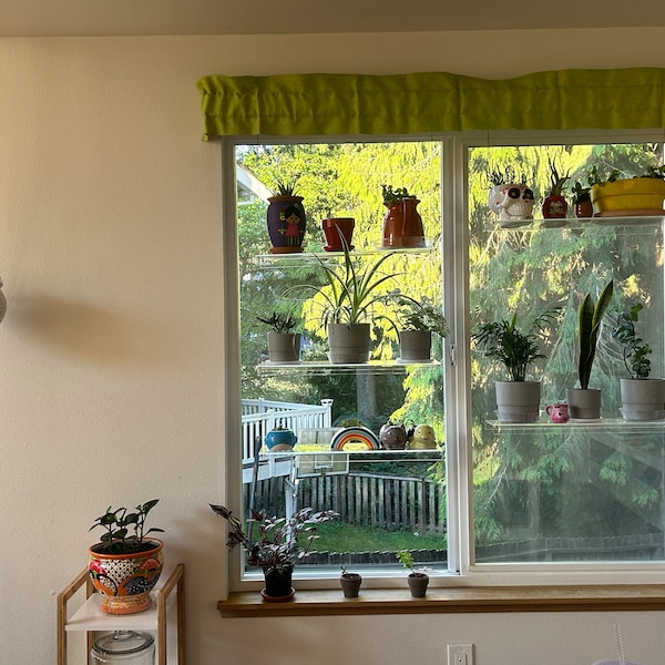 Faux Burlap Woven Texture Curtain Sleeve Topper With Customizable ...