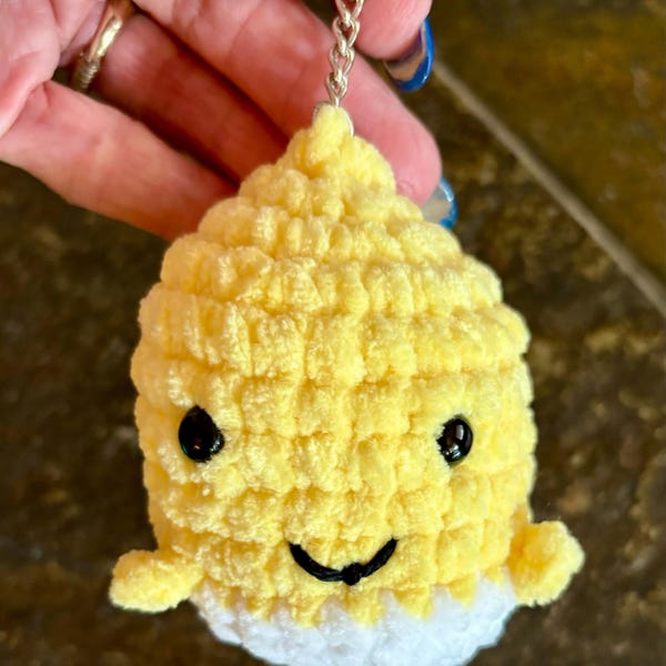 Crochet Cute Banana Keychain PDF Pattern, Crochet Banana Amigurumi PDF ...