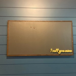 Large Modern Personalized Magnet Board Black Magnetic Message - Etsy