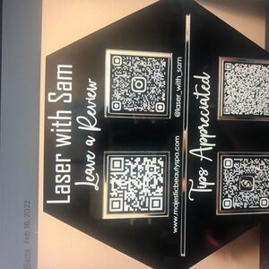 Custom Acrylic QR Sign / Scan to Pay Sign | Etsy