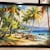 Caribbean Beach Art Print of West Indian Boys West Indies Coastal Scene ...