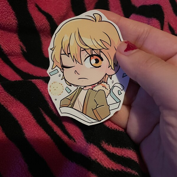 Chuuya Nakahara Holographic Sticker, Bsd Bungo Wan Chuuya Nakahara ...