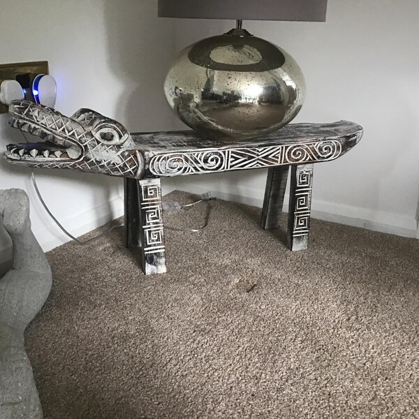 Cat Side Coffee Table Brown Gold Red Large - Etsy