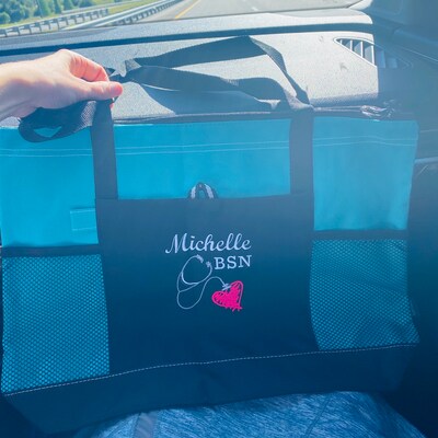 Personalized Monogrammed CNA Tote Bag Nurse Nursing Gift RN LPN Bsn ...