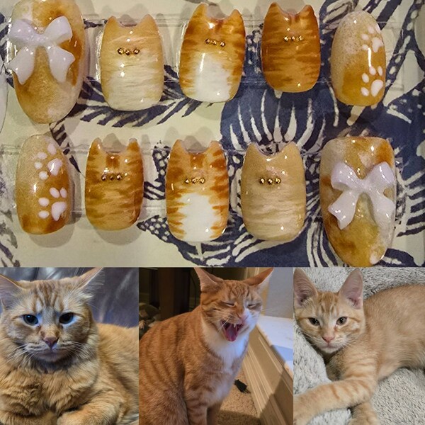 Fourth Wing Original Press on Nails, Dragon Press on Nails - Etsy